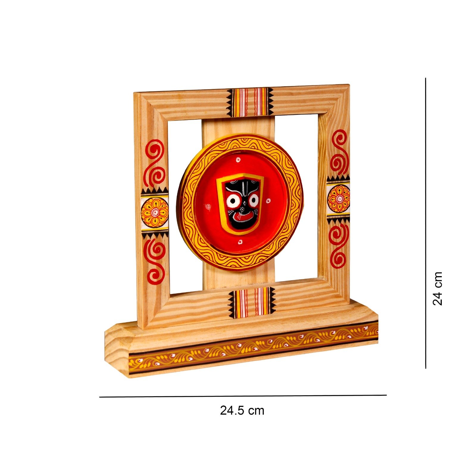 Lord Jagannath Pattachitra Art in Handcrafted Heritage Frame